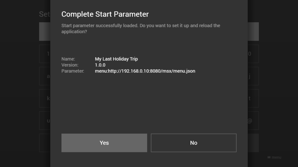 Setup Start Parameter - MSX - Wiki